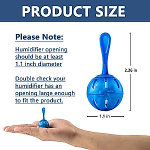 Humidifier Tank Cleaner, Raipoment Demineralization Cleaning Ball, Compatible with Mist Humidifiers, Fish Tank, Purifies Water, Prevents Hard Water Build-Up，Eliminates White Dust and Odor, 10pcs