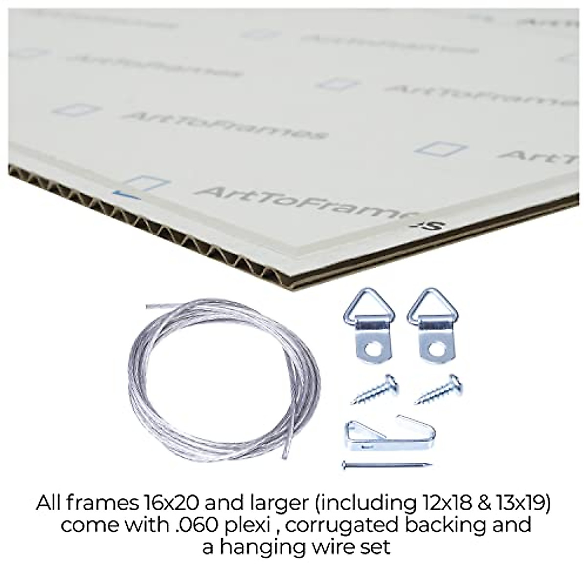 ArtToFrames 17x23 Inch Gold Picture Frame, This 1.25 Inch Custom MDF Poster Frame is Muted Gold Glow - Comes with Economy Acrylic and Corrugated Backing (2WOMBW26-1619-17x23)