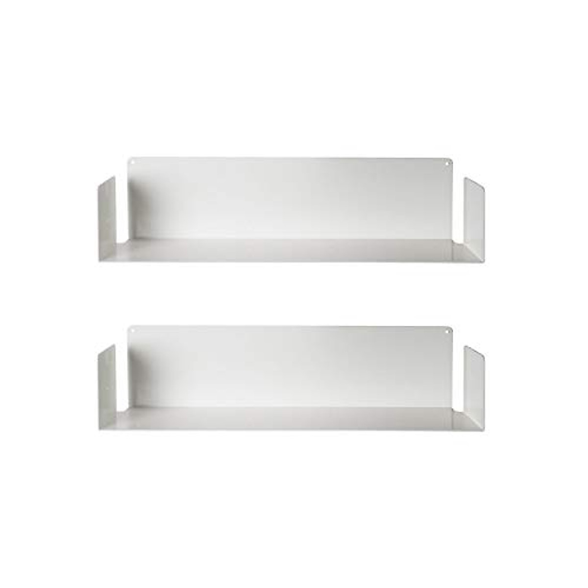 TEEbooks - Bookshelves - Set of 2 - Steel - White - 23,6" x5,9 x5,9