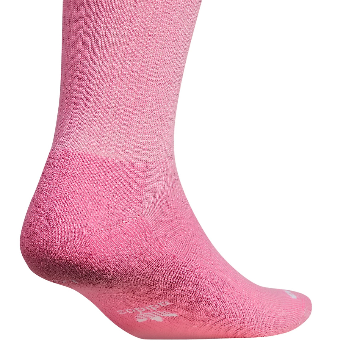adidas Originals Trefoil Cushioned Crew Socks (3-Pair), Bliss Pink/Magic Beige/Glory Mint Green, Large