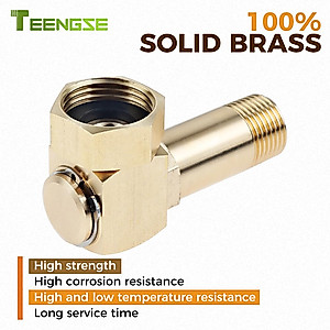 TEENGSE Hose Reel Swivel Fittings, Brass Garden Hose Adapter, Swivel Hose Reel Replacement Parts for Garden Hose Reel Cart