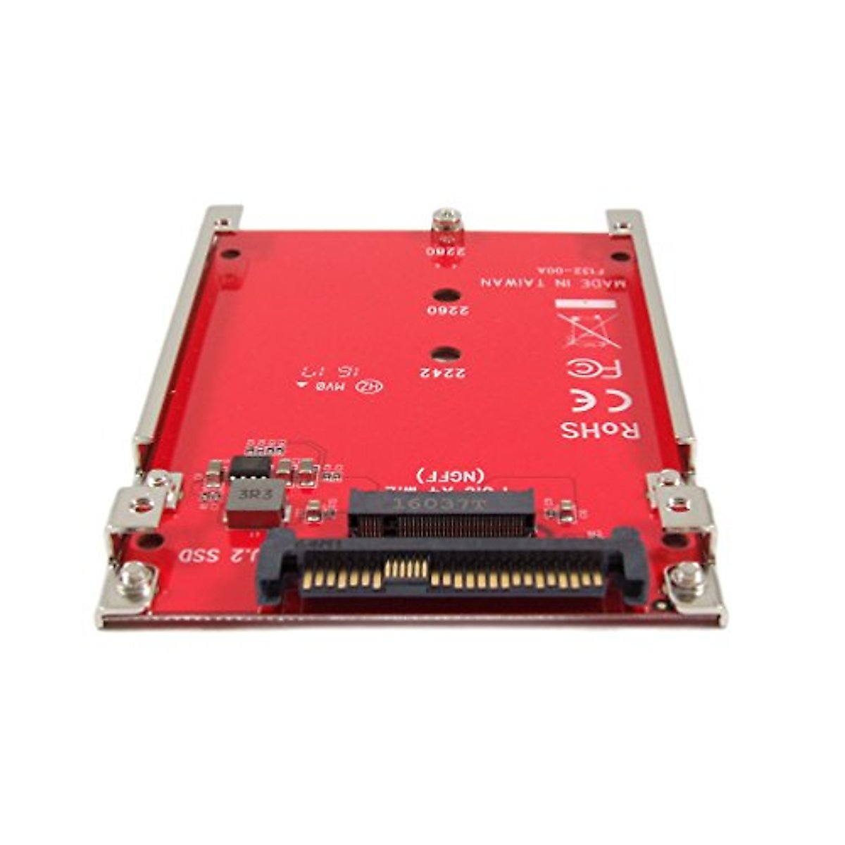 Ableconn IU2-M2132 M.2 NVMe to U.2 Adapter - Turn M.2 NVMe SSD to 2.5" Drive with U.2 (SFF-8639) Interface - M2 SSD Converter - PCIe M.2 NVMe to U.2 Host Adapter