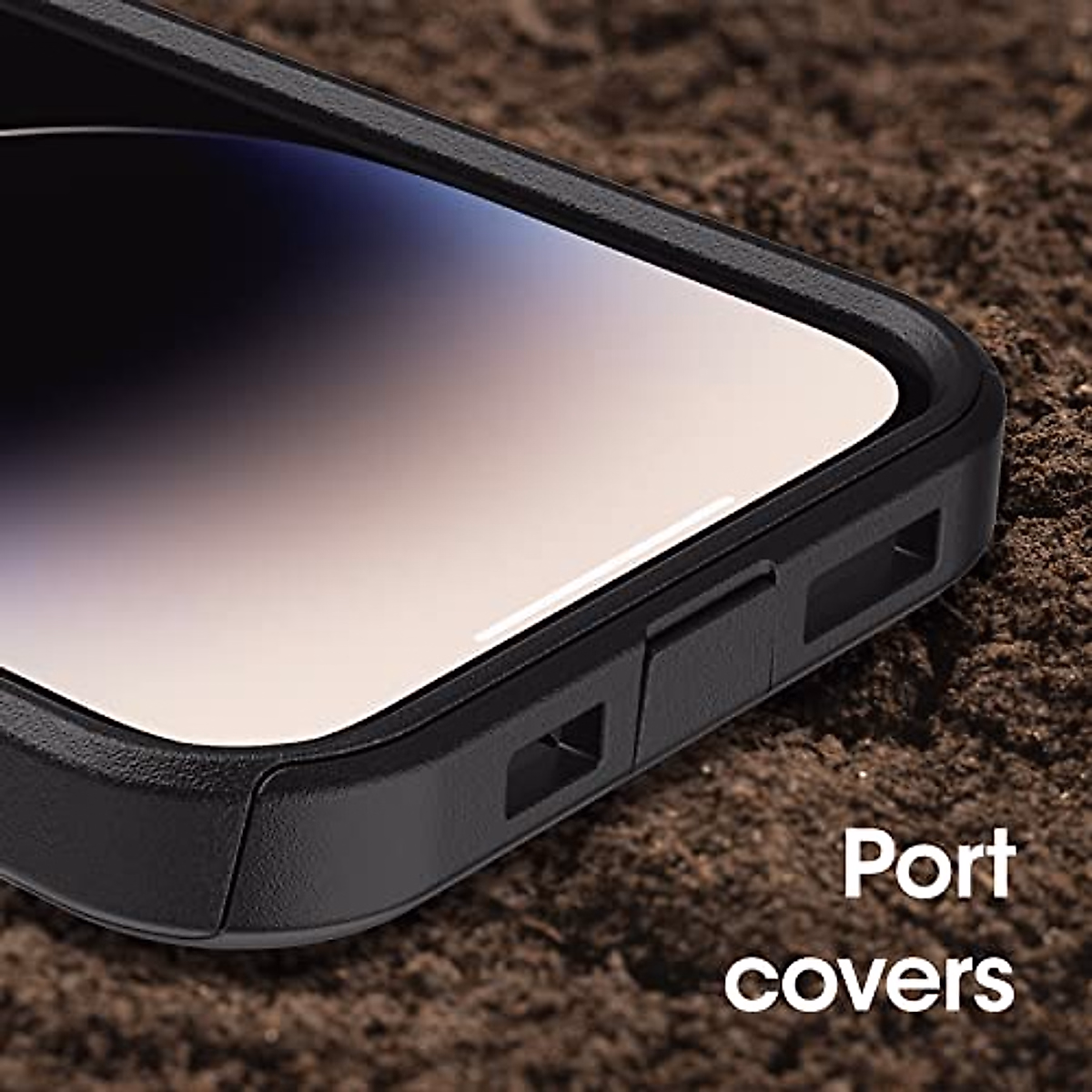 OtterBox iPhone 14 Pro Commuter Series Case - BLACK , slim & tough, pocket-friendly, with port protection