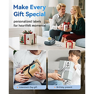 NIIMBOT B1 Label Makers, 2 Inch Bluetooth Label Maker with Auto Identification, Portable Label Printer Easy to Use for Office, Home, Business (with 1.96x1.18 inch Label Tape)