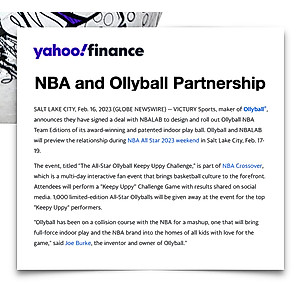 Ollyball Chicago Bulls NBA Team Edition - Patented Award Winning Colorable Indoor Kickball