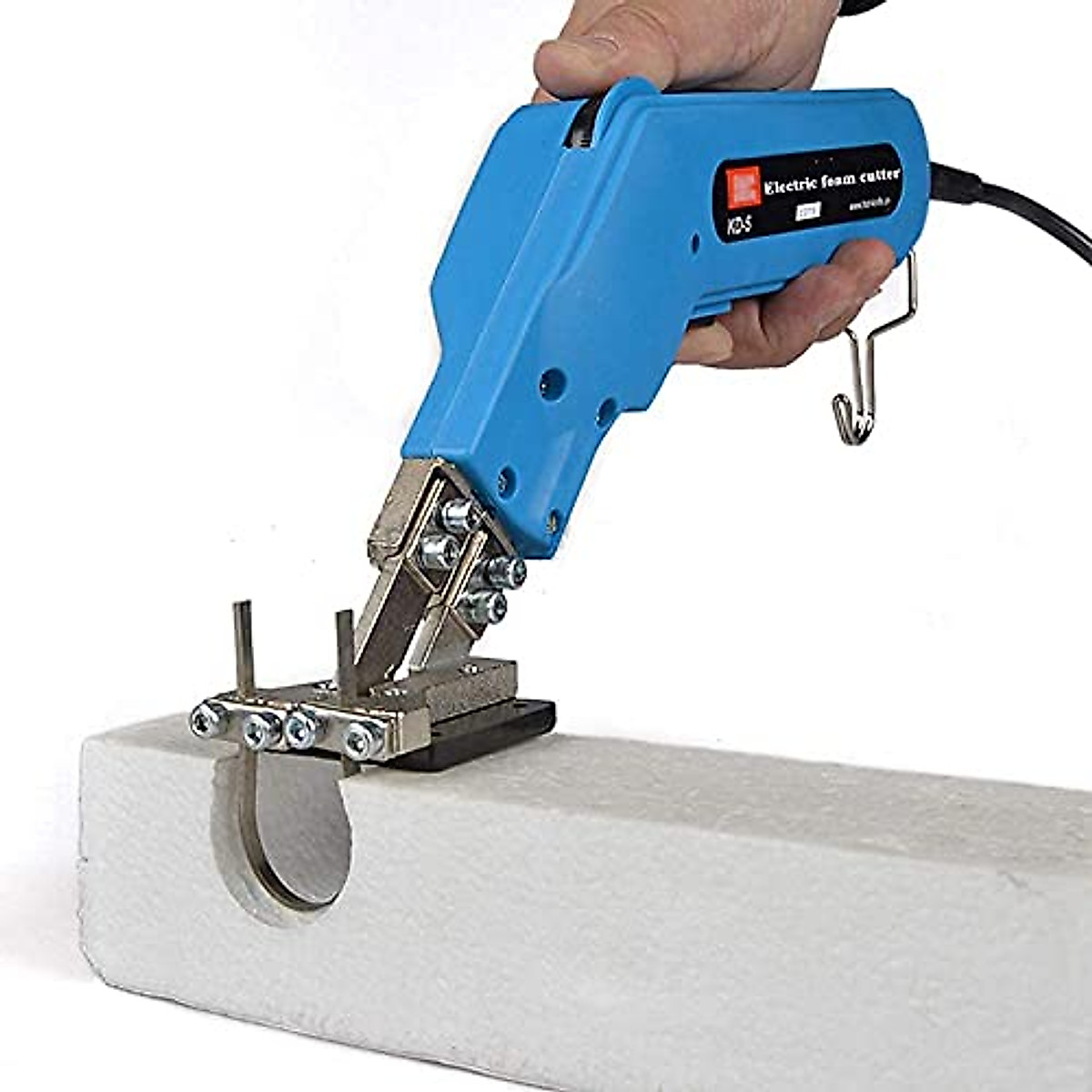 110V Electric Hot Foam Cutter Knife Grooving Wire Styrofoam Engraving Tool Kit Blade Slotting Board DIY Sculpture (Full set)