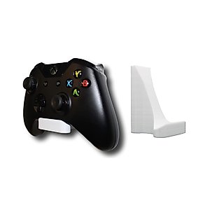 3DLASERSLAB Damage-Free Controller Wall Mount Kit for Xbox One (1 Pack, White), Microsoft, Easy Install, 3M Command Strip Included (White, 1)