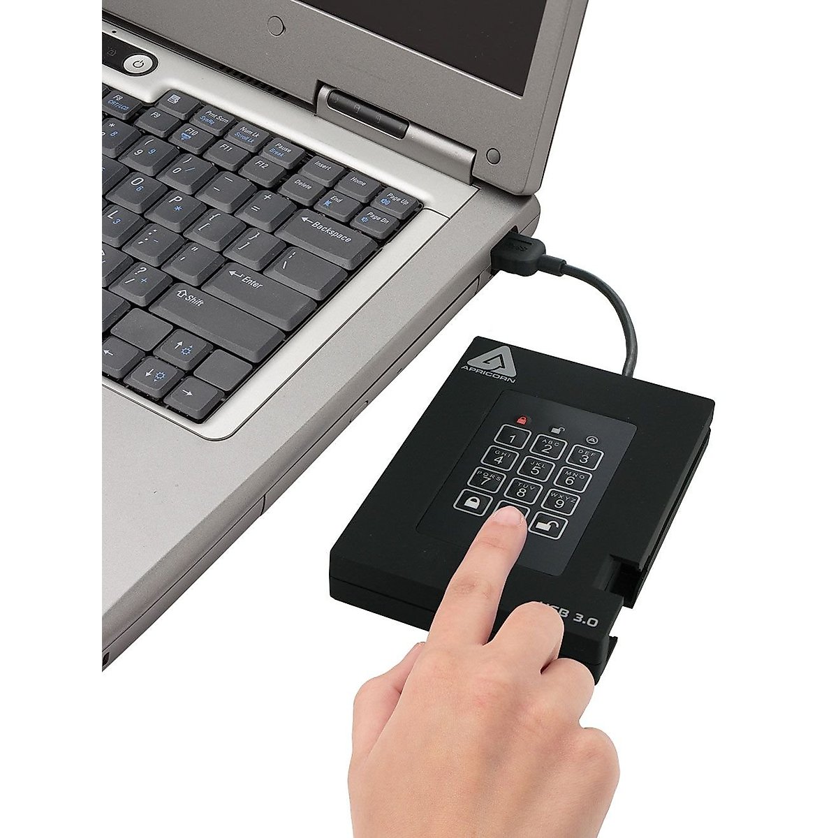 Apricorn 4TB Aegis Fortress FIPS 140-2 Level 2 Validated 256-Bit Encrypted USB 3 External SSD (A25-3PL256-S4000F)