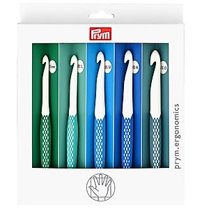 Prym Ergonomics Crochet Hook Set, Large (7mm, L, M, N, O)