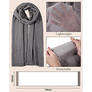 ramede 24 Pcs Women Hijab Scarfs Soft Scarf Shawl Lightweight Long Wraps for Whole Season, 24 Colors