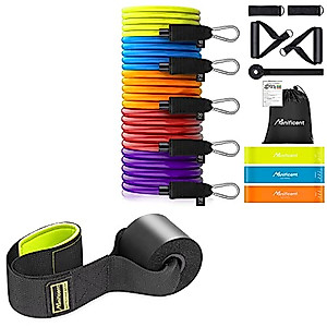 Manificent Door Anchor for Resistance Bands, Heavy Duty Padded Door Anchor System Door Hook, Must-Have Workout Exercise Bands Attachment Compatible for Loop Bands, Resistance Tube