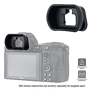Soft Silicon Camera EVF Viewfinder Eyecup Eyepiece Eyeshade for Nikon Z5 Z6 Z7 Z6II Z7II Replaces Nikon DK-29 Eye Cup Protector (Does Not Fit Z9!)