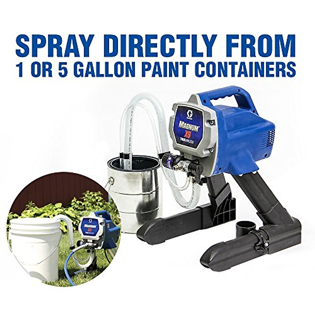 Graco Magnum X5 Stand Airless Paint Sprayer + 50 ft Airless Paint Spray Hose
