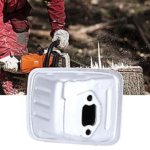 Exhaust Muffler Silencer Replacement,Work with Husqvarn a 435 440 440e 445 445e 450 Chain Saw,Ideal Accessory for Garden Tools