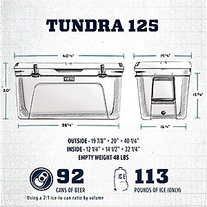 YETI Tundra 125 Cooler, White