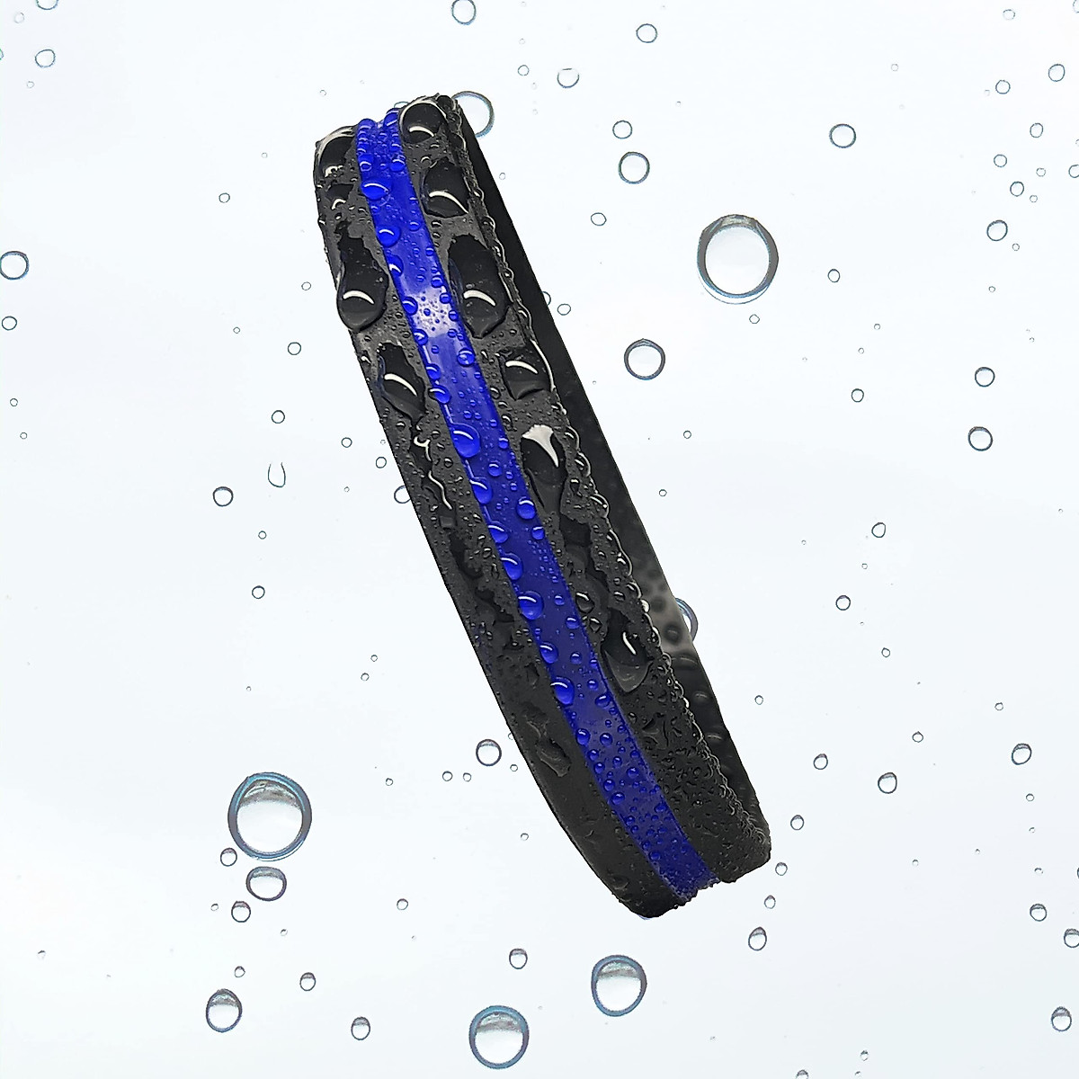 BLUE INSPIRED Thin Blue Line Bracelet and Prayer Card | Back The Blue, Pro Law Enforcement | Navy Blue | Husband/Wife, Men/Women