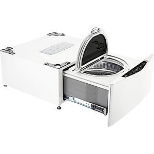 LG 27" SideKick Pedestal Washer - 6 Mode(s) - Drawer - 1 ft³ Washer Capacity - 120 V AC Input Voltage - Freestanding - Chrome, Plastic - White