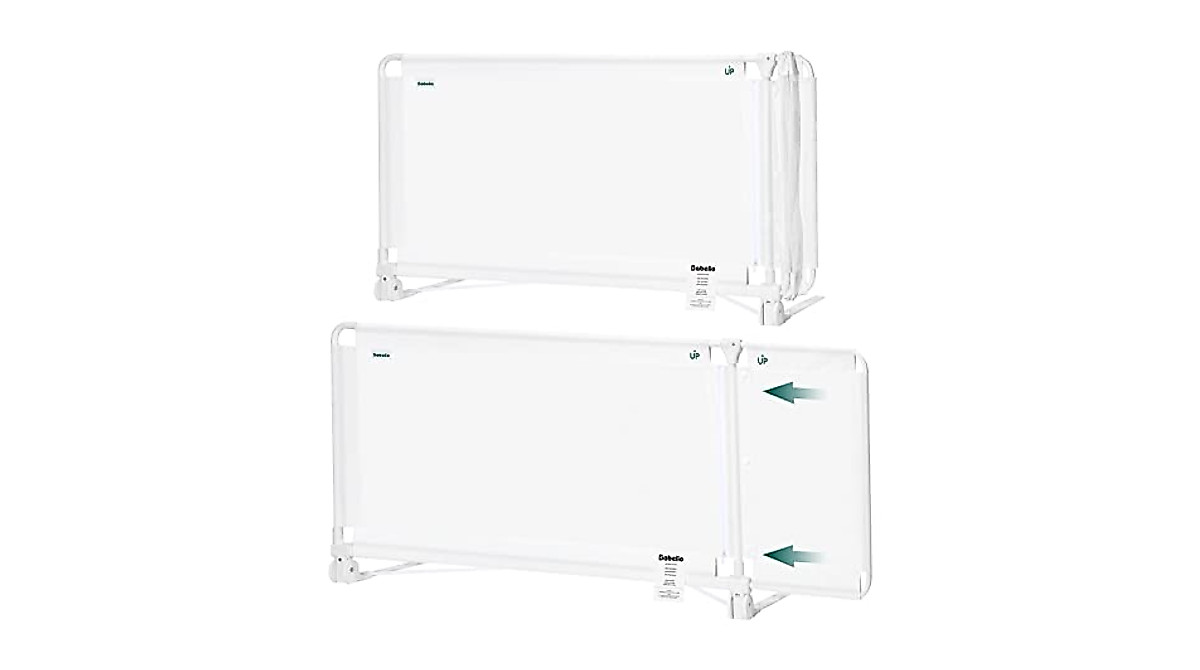 BABELIO Toddler Bed Rails, 39"-51" Extendable Baby Bed Guard Rail for ...