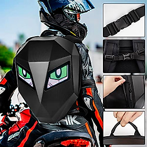 arimepi LED Knight Backpack, LED Backpack,Laptop Backpack, DIY programming backpack, Travel and Camping Storage Bag, Electronic Bike & Motorcycle Backpack (Black color)