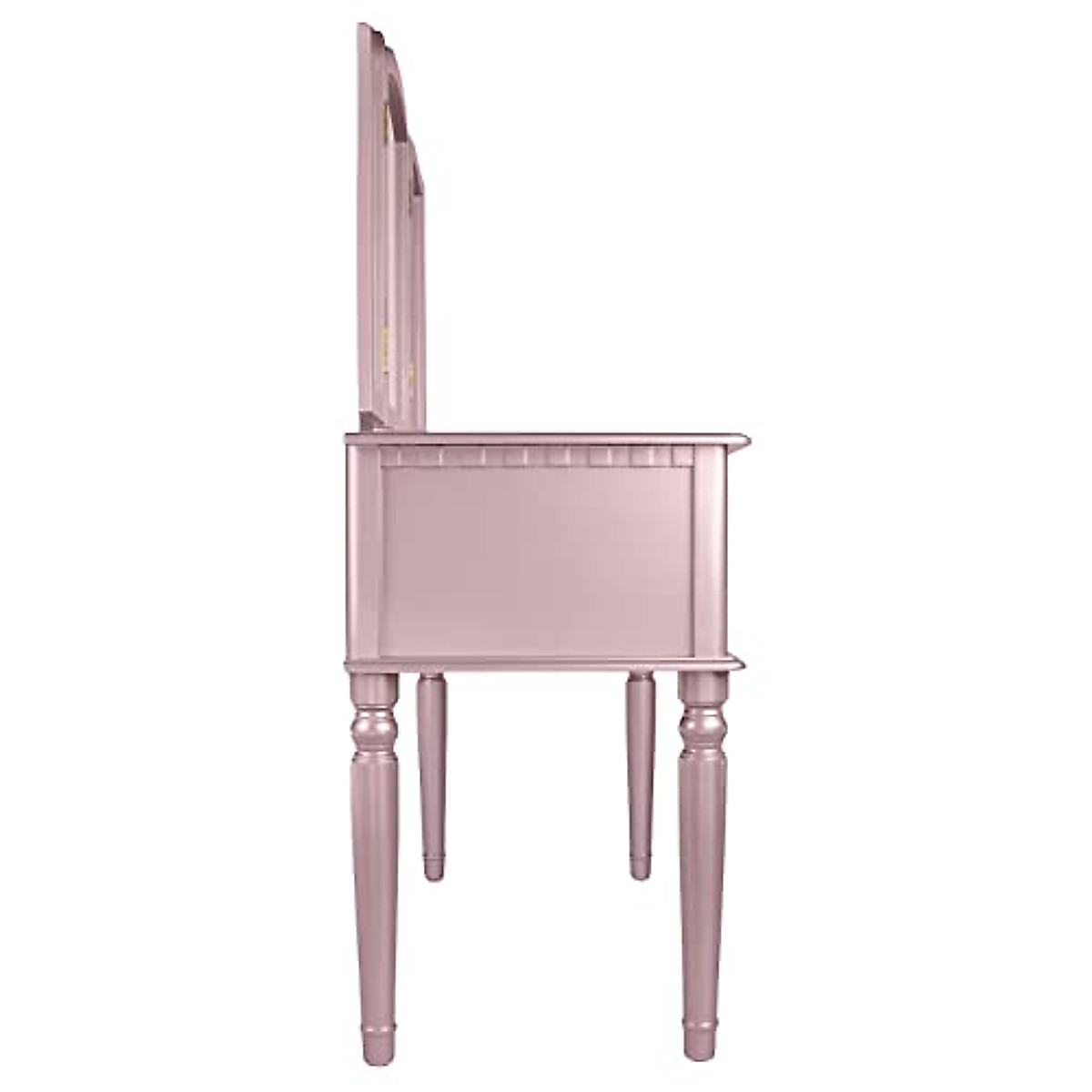 BOBKONA PDEX- Croix Collection Vanity Set With Stool, Rose Gold