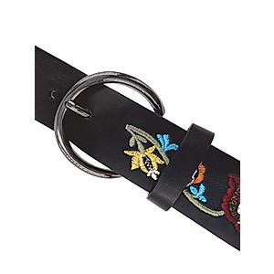 Beautiful Nomad Belts for Women Western Fashion Boho Embroidery PU Leather Belt for Jeans Dress