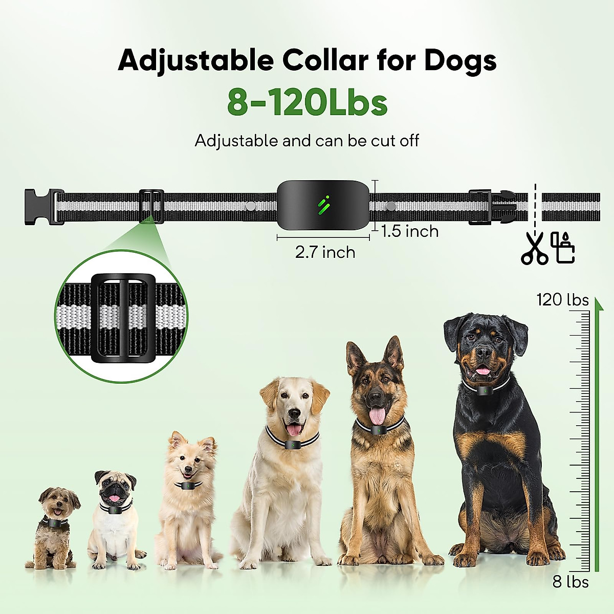 PFIXV Dog Shock Collar with 10 Levels Beep, 2680FT 4 Modes Electric Dog Training Collar with Remote, Waterproof E Collar Dog Shocker for Large Medium Dogs (8-120Lbs) Black