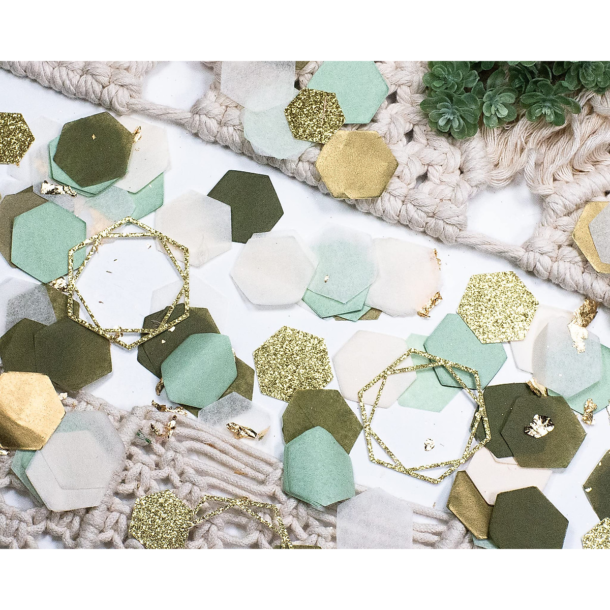 Bridal Shower Decor, Hexagon, Wedding Table Decor, Engagement Party Decor, Baby Shower Decorations