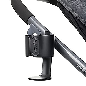 Evenflo Pivot Vizor Travel System with LiteMax Infant Car Seat (Chasse Black)