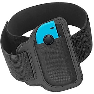 JoyHood Leg Strap for Switch/Switch OLED Joy-Con Controller, Game Accessories compatible with Switch Sports Play Soccer/Ring Fit Adventure, Adjustable Elastic Switch Leg Straps for Adults & Kids