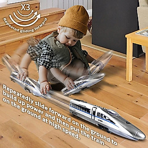 Bullet Train Mini Toys for Kids with Sound & Light - Train Set for 3 4 5 6 Years Old Boys Girls Classic Toy Gift for Holiday, Birthdays or Christmas