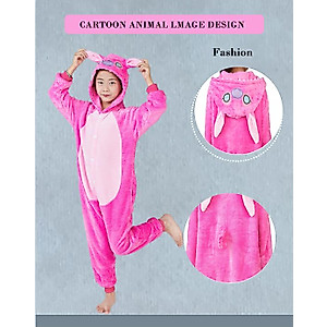 xinhauli Unisex Kids Onesie, Flannel Cosplay Animal Costume Halloween Onesie Pajamas Home Clothing