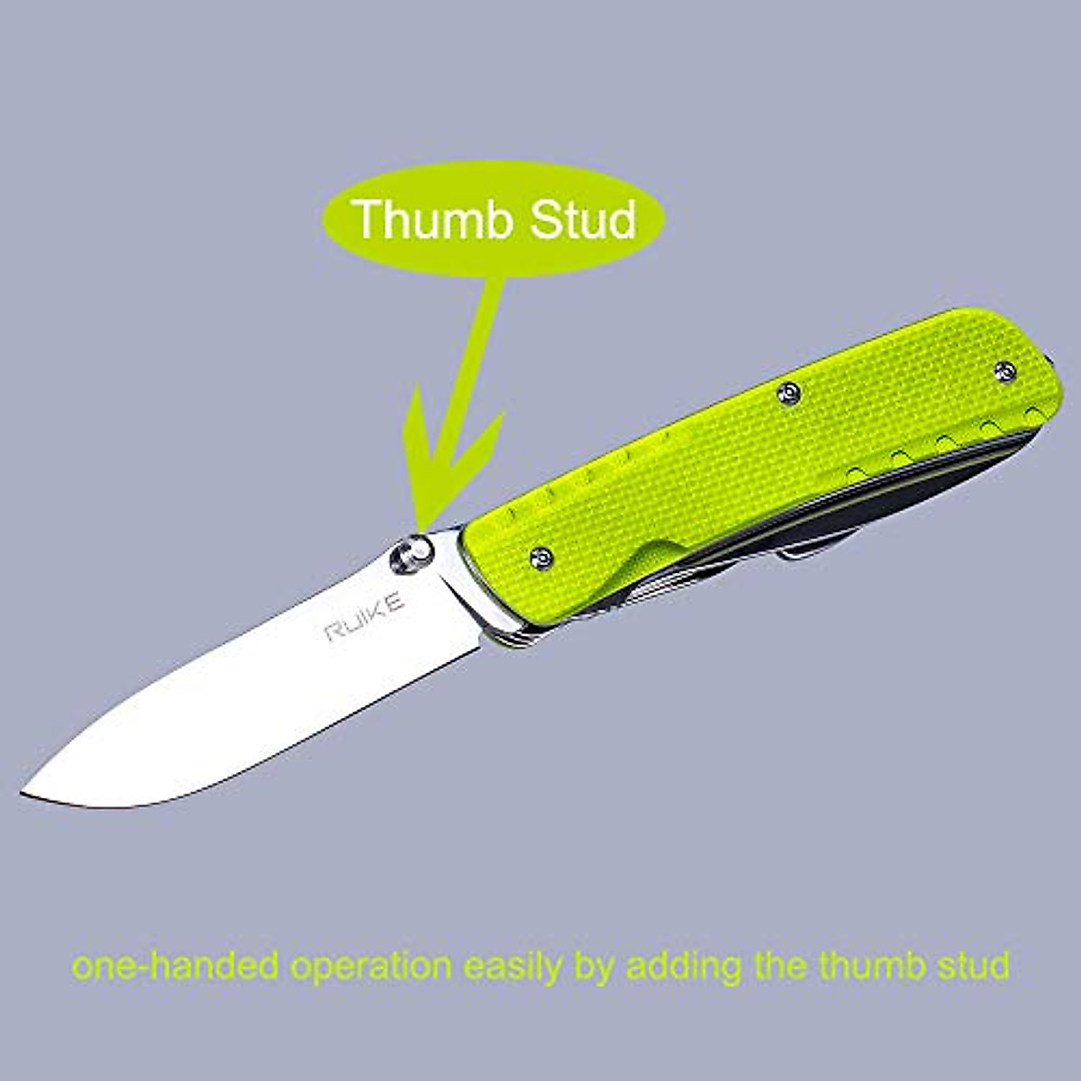 RUIKE Multifunctional Knive, Yellow-Green, G10 (LD43)