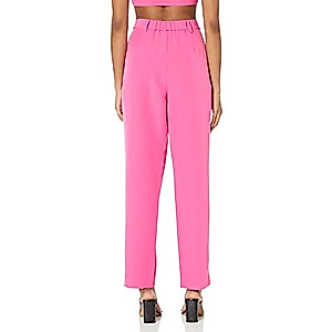 The Drop Women's Abby Flat Front Pant, Rose Pink, M