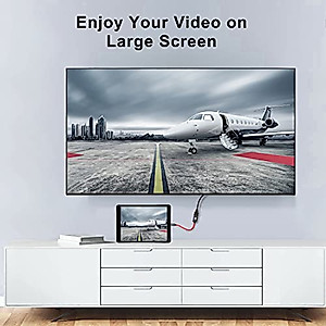 ANNNWZZD Micro HDMI to HDMI Adapter, HDMI Female to Micro Male Cable Support 1080P 3D 4K for Go pro Hero and Other Action Camera