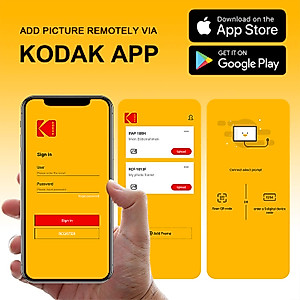 KODAK 10.1 Inch Smart WiFi Digital Picture Frame 1280x800 Touch Screen,Auto-Rotate, Built in 16GB Memory, Share Moments Instantly via Kodak App from Anywhere(Wood)
