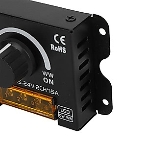 LED Dimmer, DC 5V24V LED Light Dimmer 2 Channel For Home For Bar