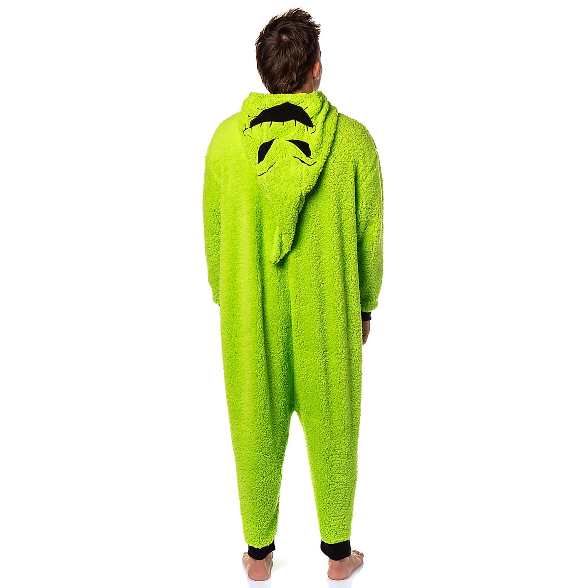 MJC International Group, LLC The Nightmare Before Christmas Oogie Boogie Costume Sherpa One Piece Pajama Union Suit (Small) Green