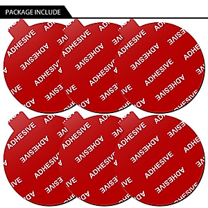 6 Pack Adhesives for Suction Cup Mount, AZXYI 53mm(2.09inch) Sticky Adhesive Replacement Kit, Compatible with Car Dashboard Pad Mounting Disk, GPS Dash Cam Suction Cup Mount and Socket Mount