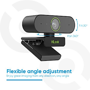 HiLook U14P 2K HD Webcam with Noise-Canceling Mic, Autofocus & Privacy Cover, Low Light Correction Computer Camera, USB Streaming Web Camera for Zoom/Skype/Microsoft Teams/FaceTime, PC/Mac/Laptop