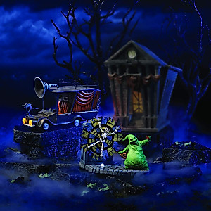 Department 56 Disney The Nightmare Before Christmas Village The Mayor's Car Lit Figurine, 5.04 Inch, Multicolor