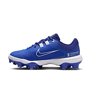 Nike Women's Hyperdiamond 4 Pro Molded Softball Cleats Royal | White Size 8 Medium