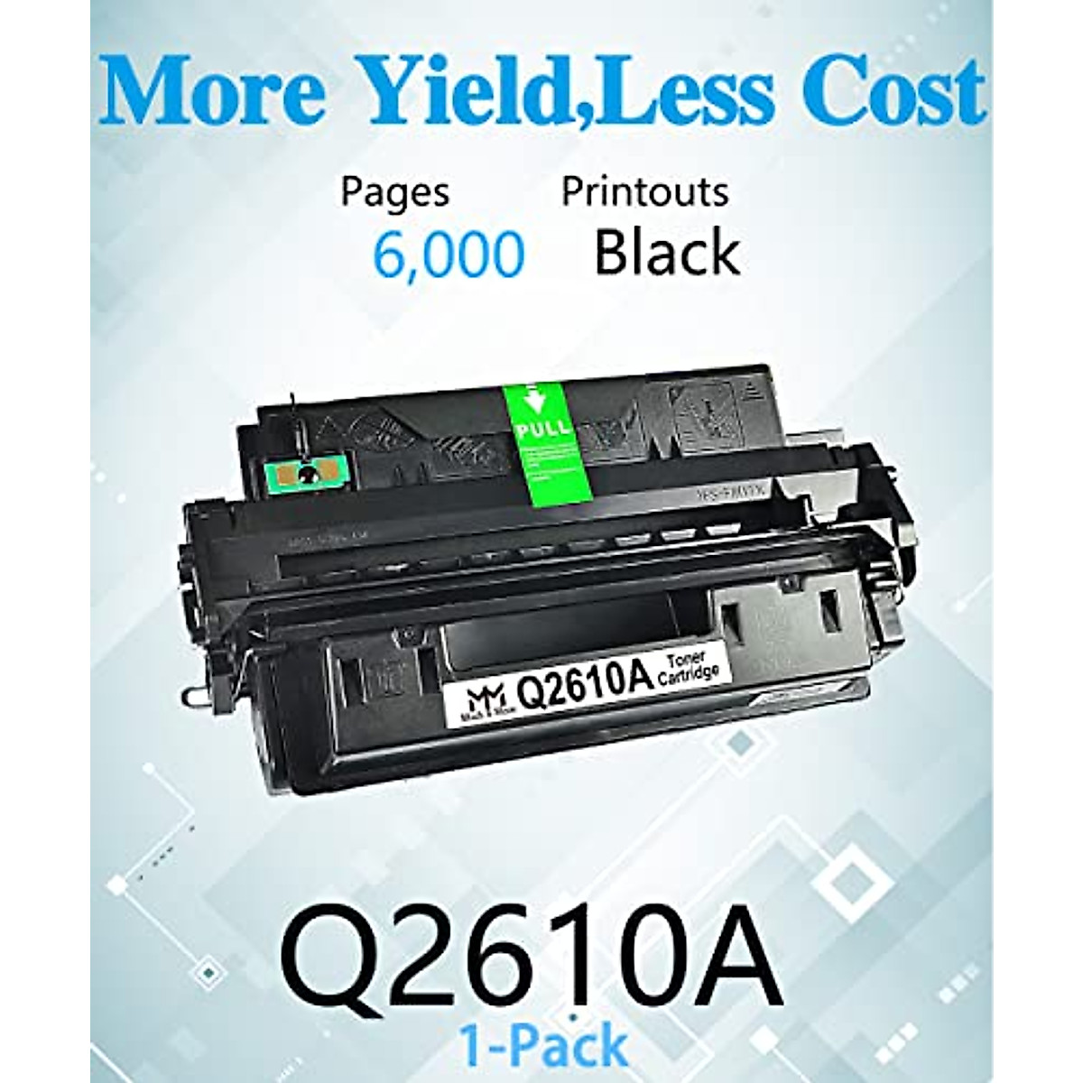 MM MUCH & MORE Compatible Toner Cartridge Replacement for Q2610A 10A 2610A for Laserjet 2300L 2300N 2300D 2300 2300DN 2300DTN Printers (1-Pack, Black)