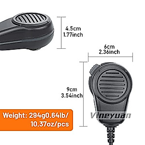 Vineyuan HM-180 8pin Mic Replace EM-48/HS-50/EM101 for ICOM IC-M700 IC-M710 IC-M700 PRO IC-M600 Ham Radio