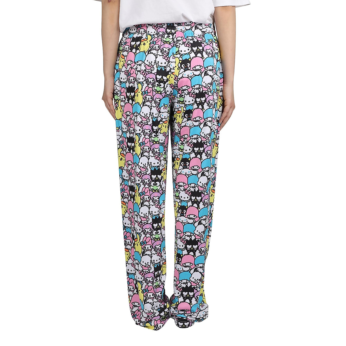 Hello Kitty and Friends Women's Chibi Character AOP Lounge Pajama Pants (Medium) Multicoloured