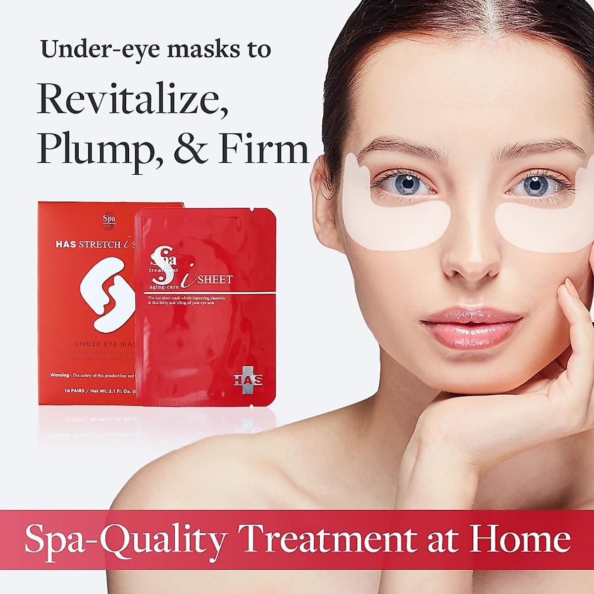 Spa Treatment HAS Stretch iSheet Japanese Under Eye Patches (60 Sheets)