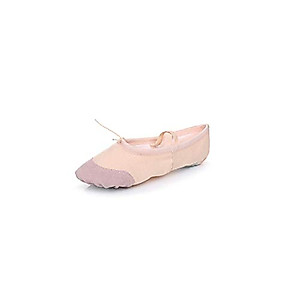 Goettin Ballet Women Canvas Dance Shoes Gymnastics Yoga Shoes Children Adult Soft Canvas Flats Beige