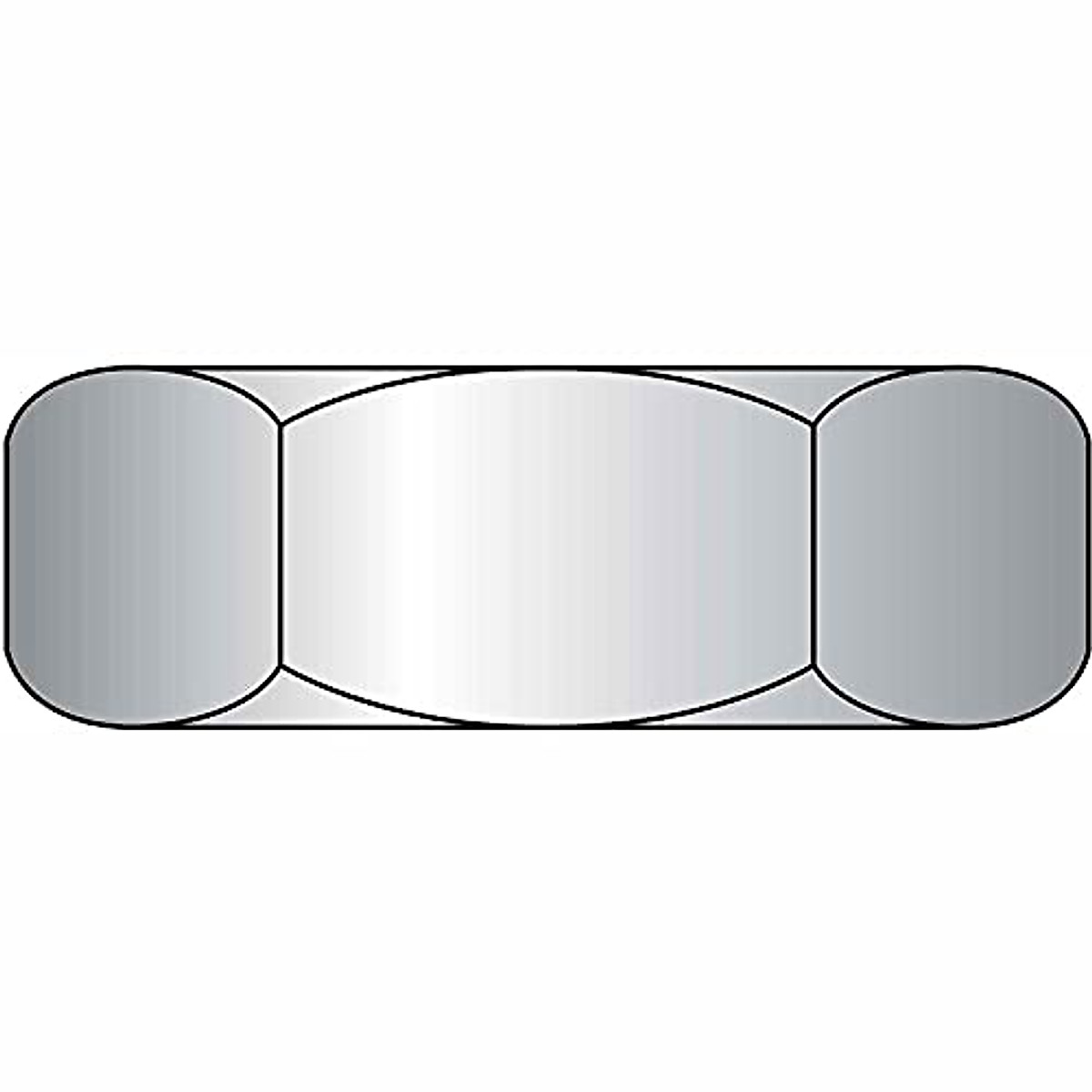 Nylon Insert Lock Nut, 5/16-24, Low Carbon Steel, Zinc, UNF, 100 Pack