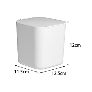 Mini Trash Can with Lid, Small Trash Can, Desk Trash Can, Countertop Mini Garbage Cans, Tiny Waste Basket