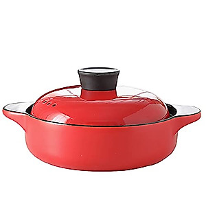 1.3L Ceramic Tagine Pot, Heat-resistant High Temperature Resistance Enamel Casserole with Lid, for Home Kitchen Resturant