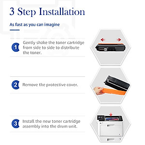 STAROVER Compatible Toner Cartridge Replacement for Brother TN433 TN 433 431 TN433BK TN431 TN431BK for HL-L8360CDW MFC-L8900CDW HL-L8260CDW HL-L8360CDWT MFCL8610CDW MFCL9570CDW Printer (1BK,1C,1M,1Y)